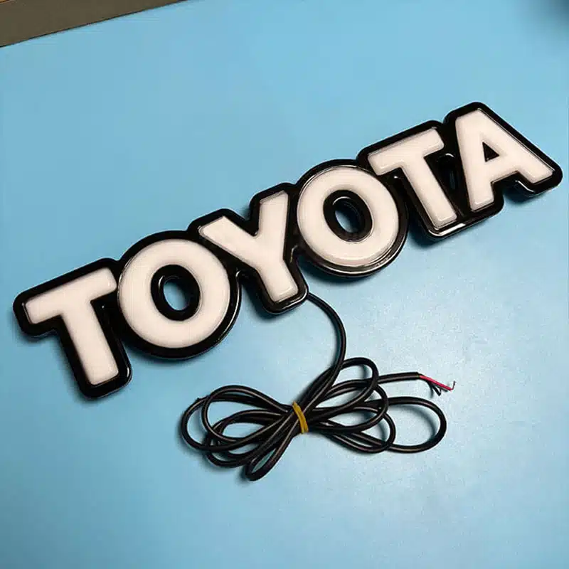 Dynamic LED Toyota Grill Letters |LEDCarEmblem